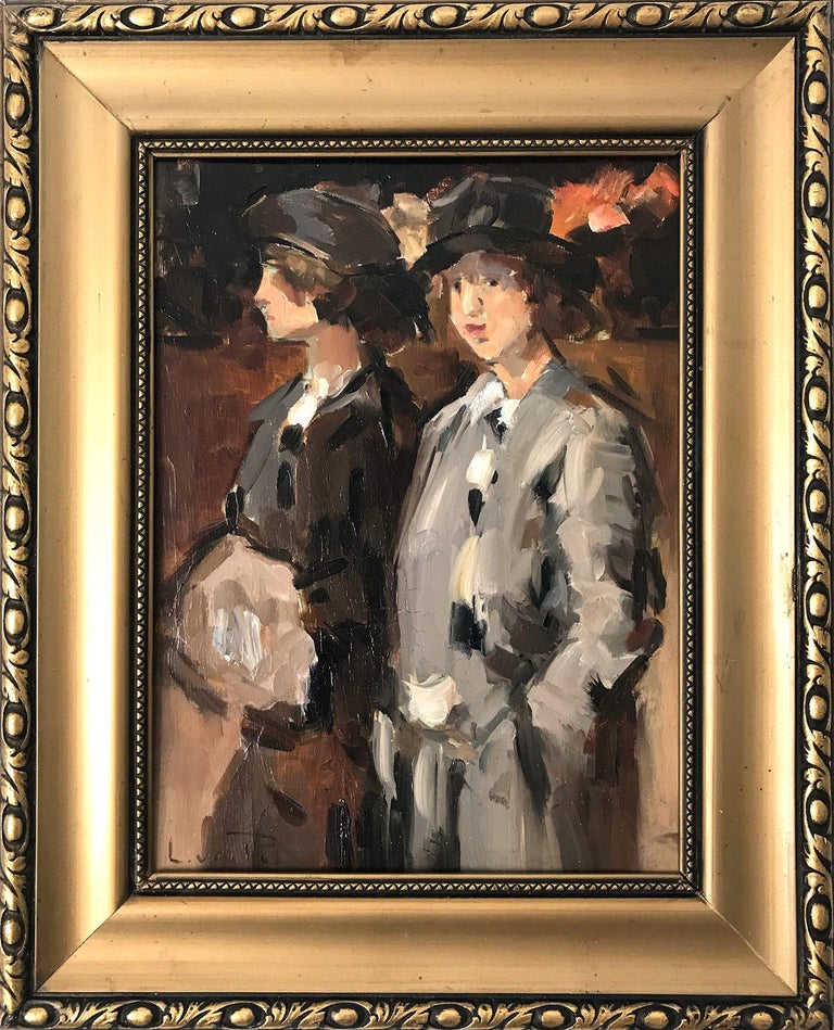 Louis van der Pol - "Figures Against City Lights" Romantic Parisian ...