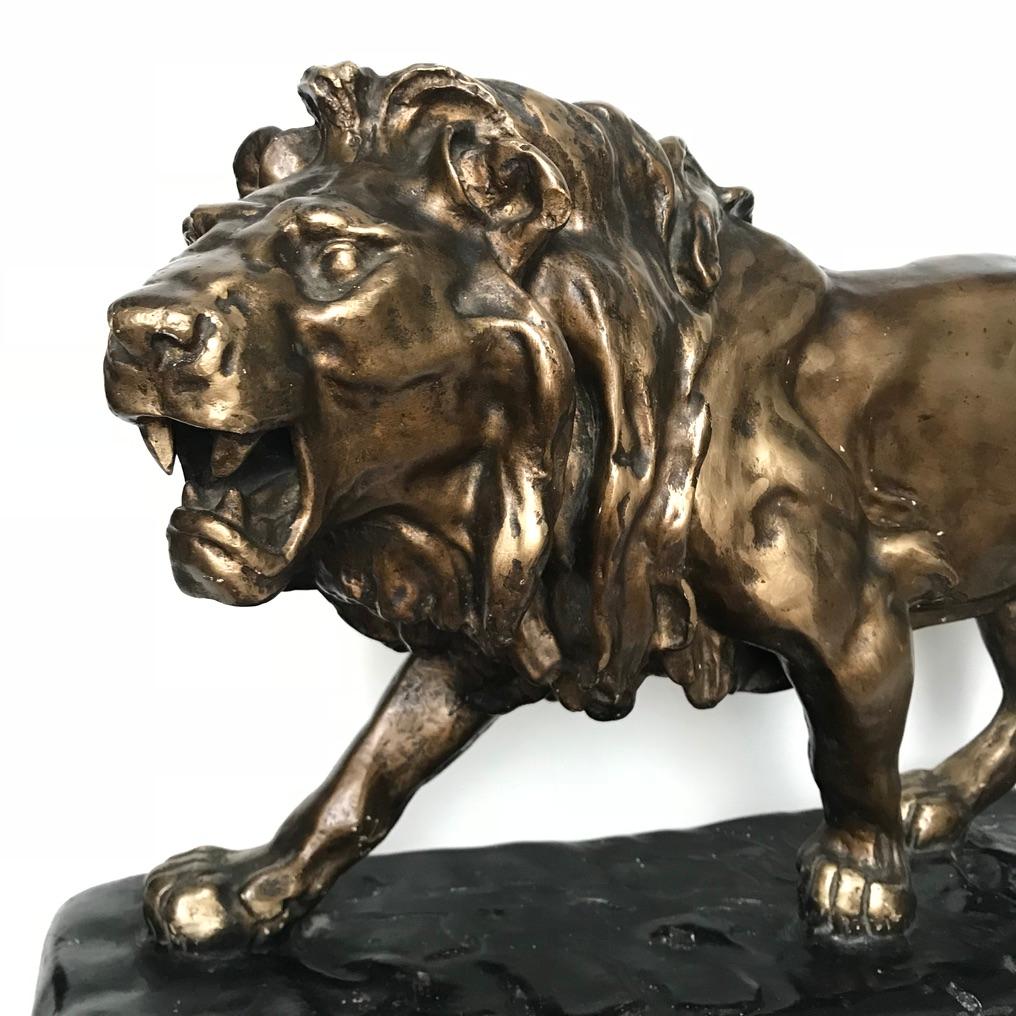 Louis Vidal Figure of Walking Lion, French Animalier, 1870s, France at ...