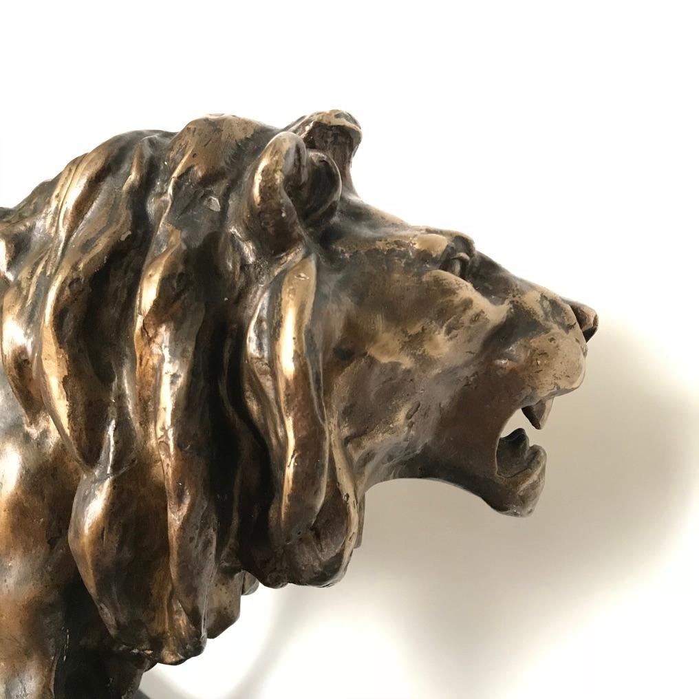 Louis Vidal Figure of Walking Lion, French Animalier, 1870s, France at ...
