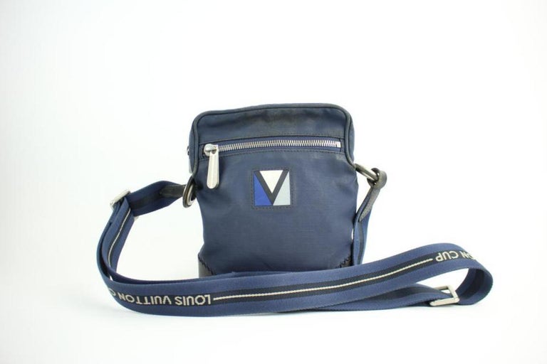Louis Vuitton 2007 Lv Cup Solent Messenger 213607 Blue Shoulder Bag For ...