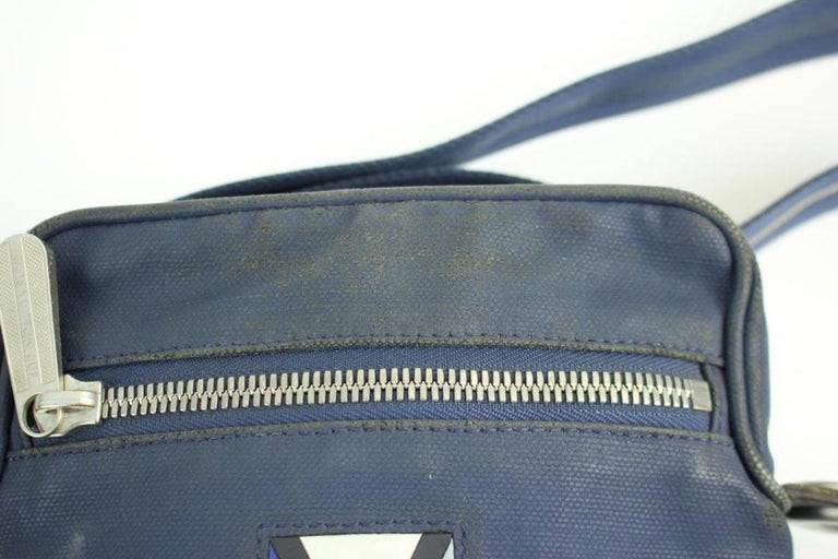 Louis Vuitton 2007 Lv Cup Solent Messenger 213607 Blue Shoulder Bag For ...