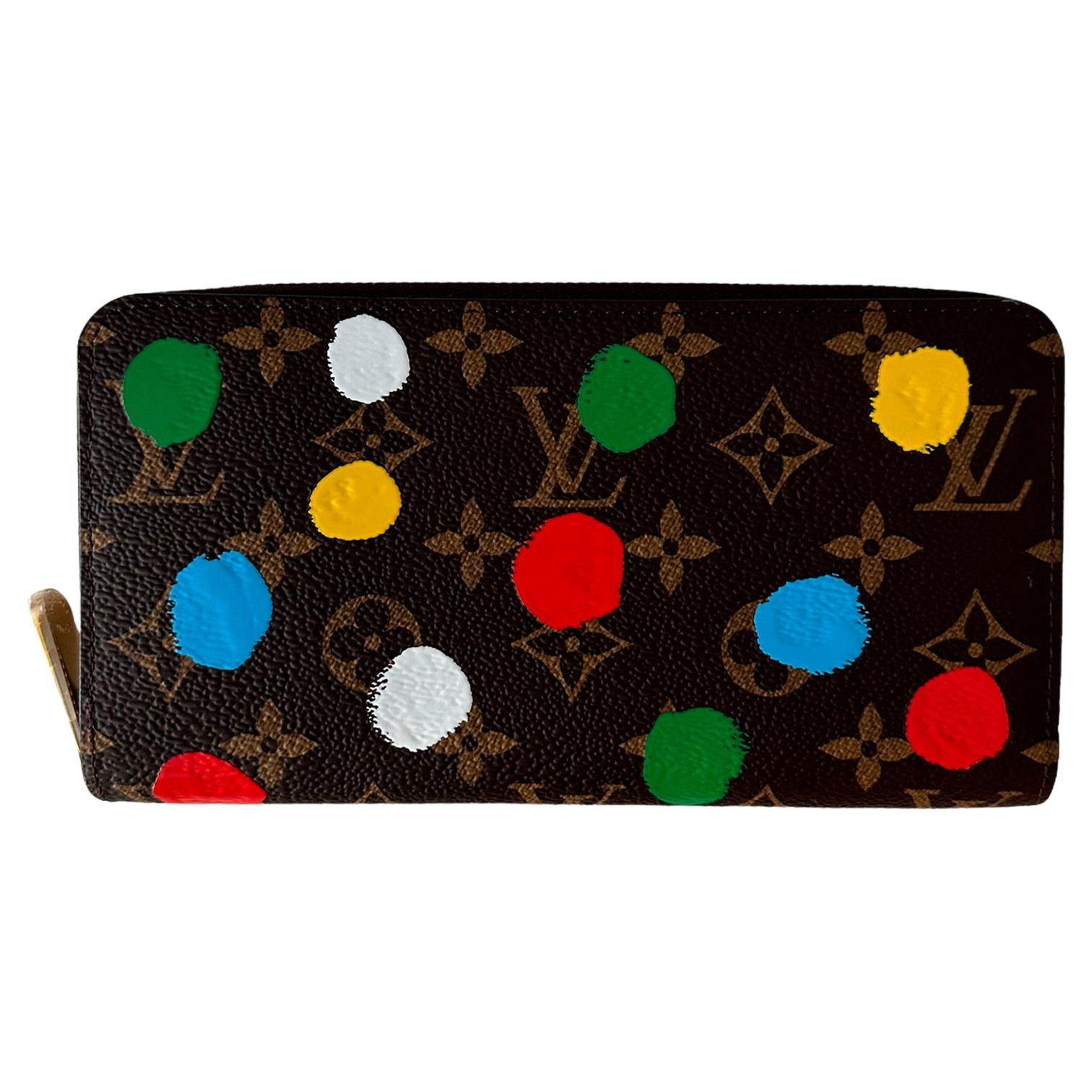Louis Vuitton 2023 LV X YK Monogram Dots Zippy Wallet For Sale at 1stDibs