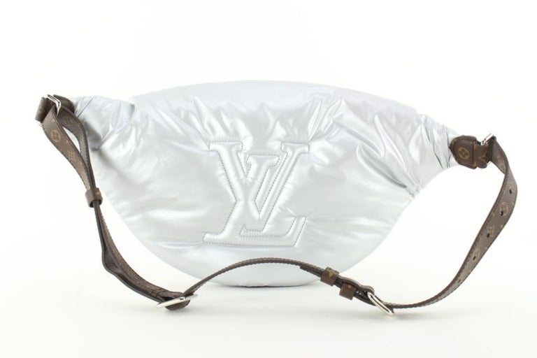 Louis Vuitton 2023 Silver Monogram Puffer Pillow Bumbag 10JLV105 For ...