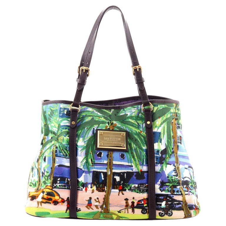 Louis Vuitton Ailleurs Cabas Limited Edition Printed Canvas PM For Sale ...