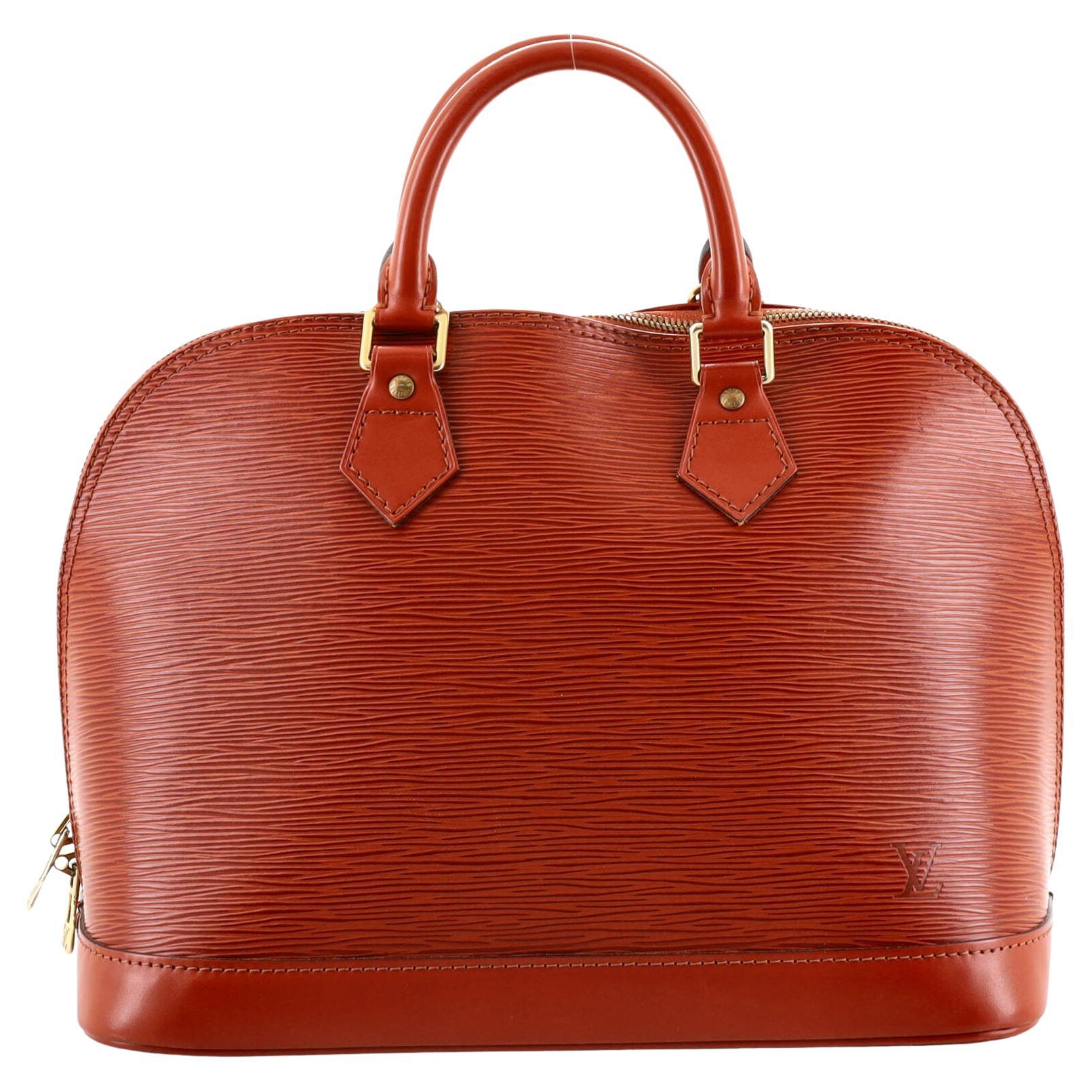 Louis Vuitton Double V Handbag Calfskin and Monogram Canvas at 1stDibs