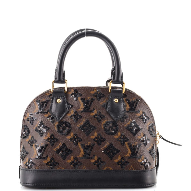 Louis Vuitton Alma Handbag Limited Edition Monogram Eclipse Sequins BB ...