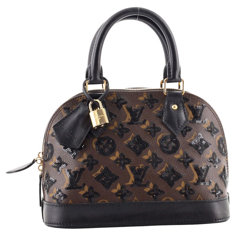Louis Vuitton Alma Handbag Limited Edition Monogram Eclipse Sequins BB ...