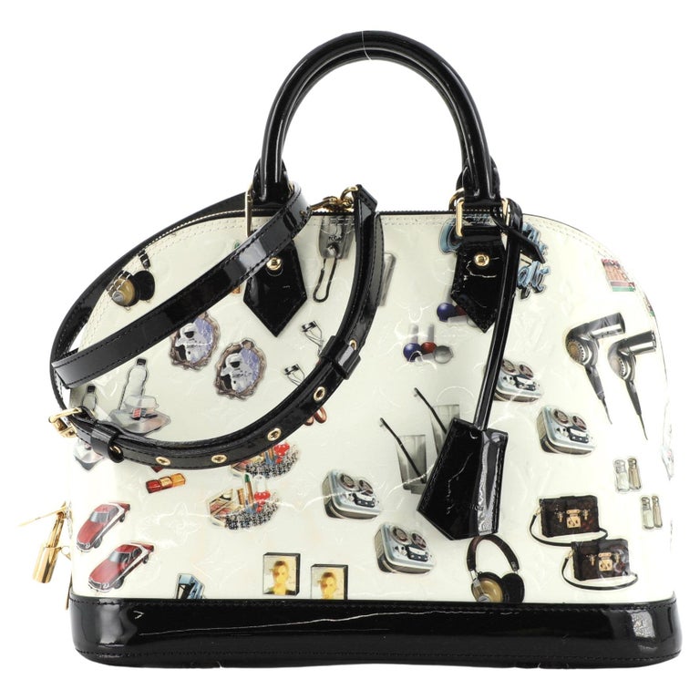 Louis Vuitton Alma Handbag Limited Edition Stickers Monogram Vernis PM ...