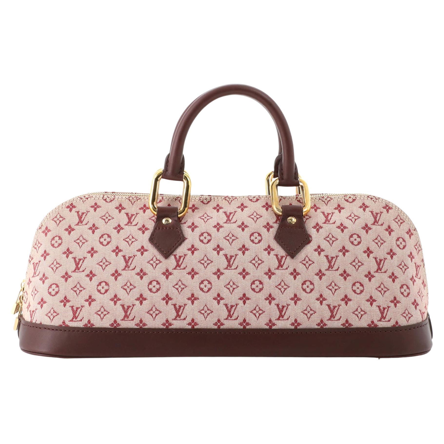 Louis Vuitton Alma Handbag Mini Lin Horizontal at 1stDibs