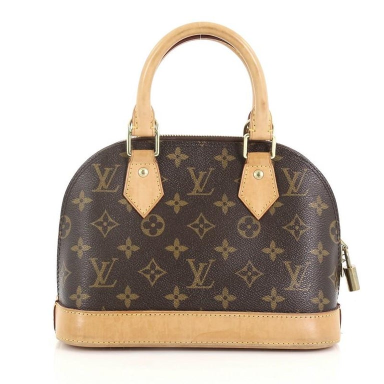 Louis Vuitton Alma Handbag Monogram Canvas BB at 1stDibs