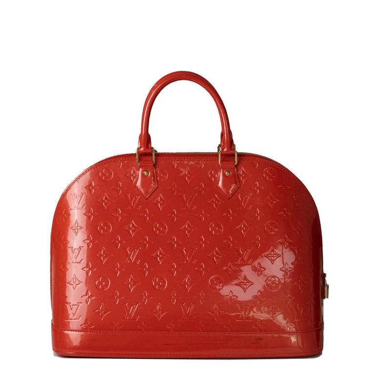 LOUIS VUITTON, Alma in red patent leather For Sale at 1stDibs
