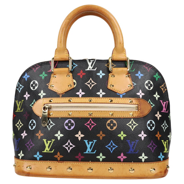 Louis Vuitton Alma leather multicolor handbag For Sale at 1stDibs