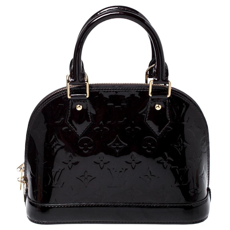 Louis Vuitton Amarante Monogram Vernis Alma BB Bag For Sale at 1stDibs