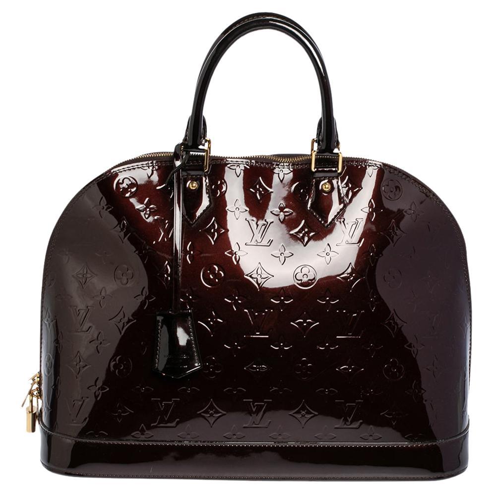 Louis Vuitton Amarante Monogram Vernis Alma GM Bag at 1stDibs ...