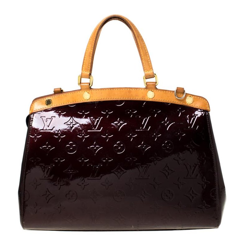 Louis Vuitton Amarante Monogram Vernis Brea MM Bag at 1stDibs