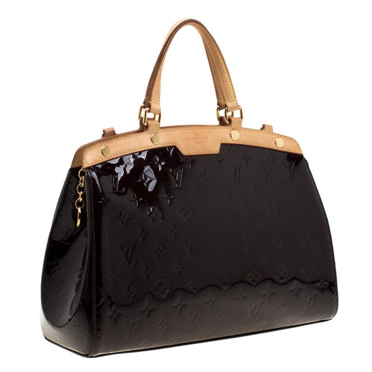 Louis Vuitton Amarante Monogram Vernis Brea MM Bag For Sale at 1stDibs