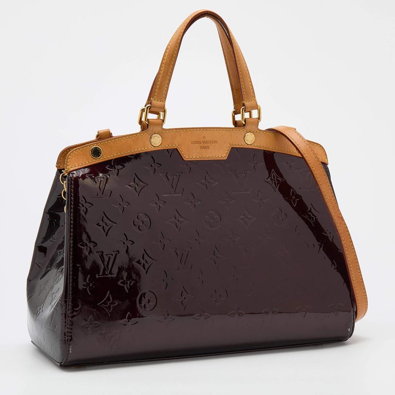 Louis Vuitton Amarante Monogram Vernis Brea MM Bag For Sale at 1stDibs