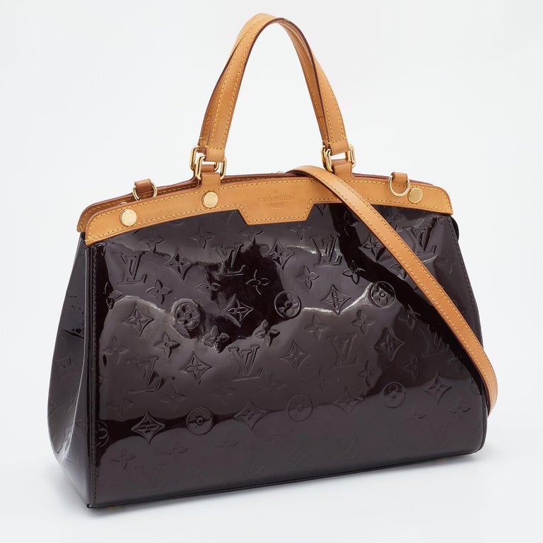 Louis Vuitton Amarante Monogram Vernis Brea MM Bag For Sale at 1stDibs