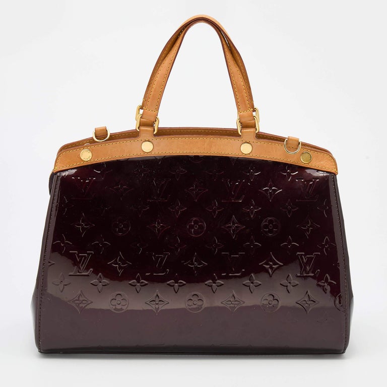 Louis Vuitton Amarante Monogram Vernis Brea MM Bag For Sale at 1stDibs