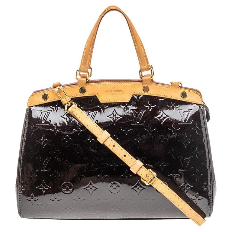Louis Vuitton Amarante Monogram Vernis Brea MM Bag For Sale at 1stDibs