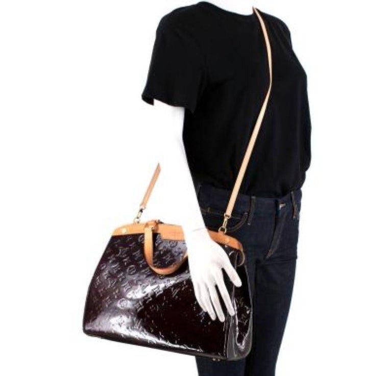 Louis Vuitton Amarante Monogram Vernis Brea Tote For Sale at 1stDibs