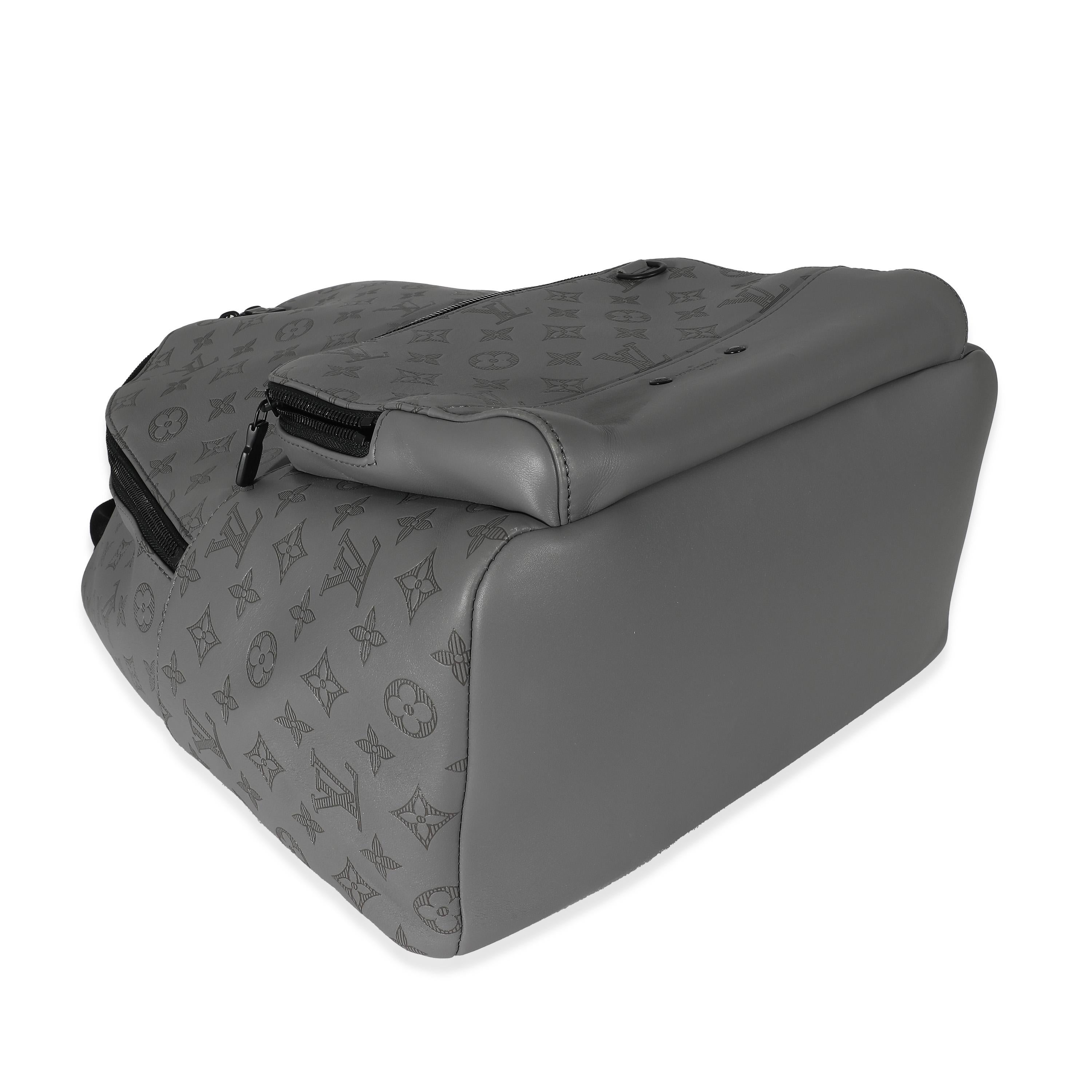 Louis Vuitton Anthracite Grey Monogram Shadow Racer Backpack For Sale ...