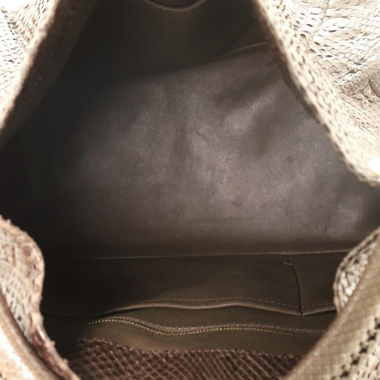 Louis Vuitton Artsy Handbag Monogram Embossed Python MM at 1stDibs