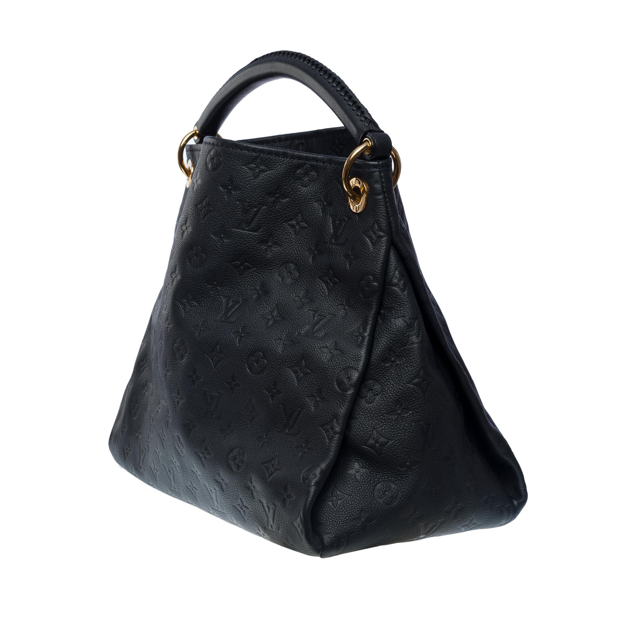 Louis Vuitton Artsy MM Hobo bag in dark blue monogram calfskin leather ...