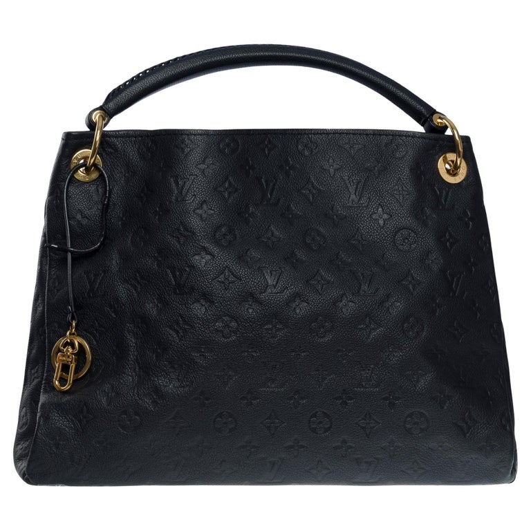 Louis Vuitton Artsy MM Hobo bag in dark blue monogram calfskin leather ...
