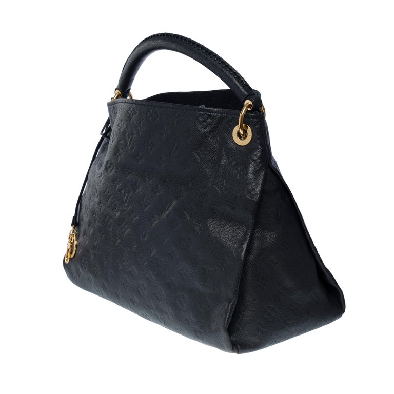 Louis Vuitton Artsy MM Hobo bag in dark blue monogram calfskin leather ...