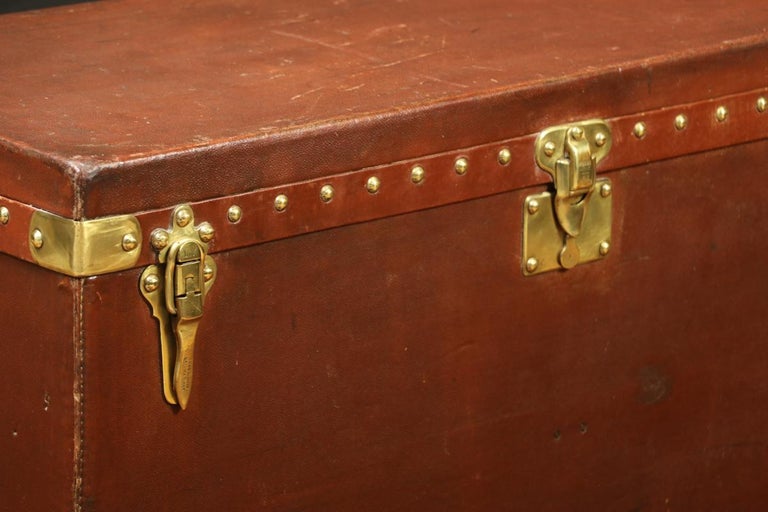Louis Vuitton Automobile Trunk, Dark Red, 1910s For Sale at 1stDibs