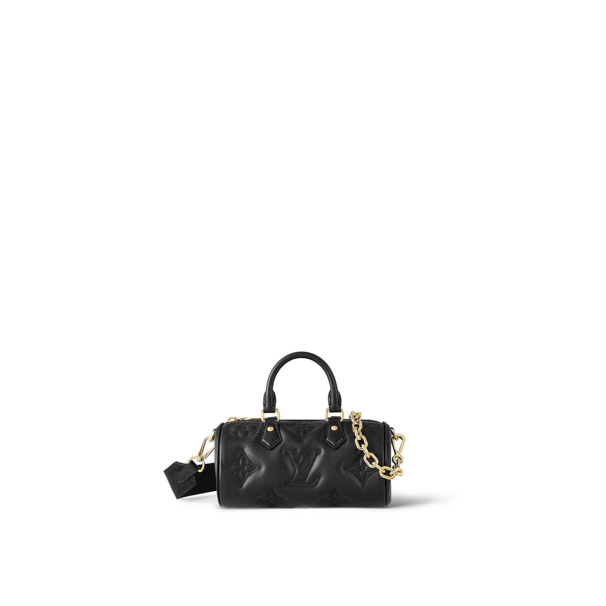Louis Vuitton BB butterfly bag Black Quilted and embroidered smooth ...