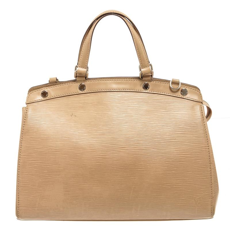 Louis Vuitton Beige Epi Leather Brea MM Satchel Shoulder Bag at 1stDibs