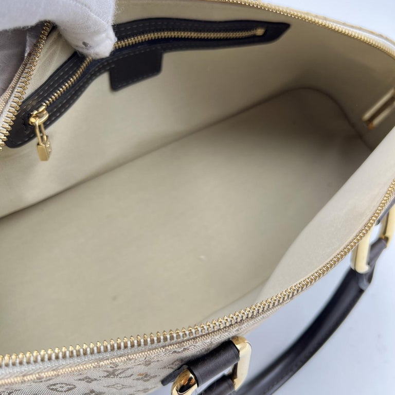 Louis Vuitton Beige Mini Lin Monogram Alma Long Top Handle Bag For Sale ...