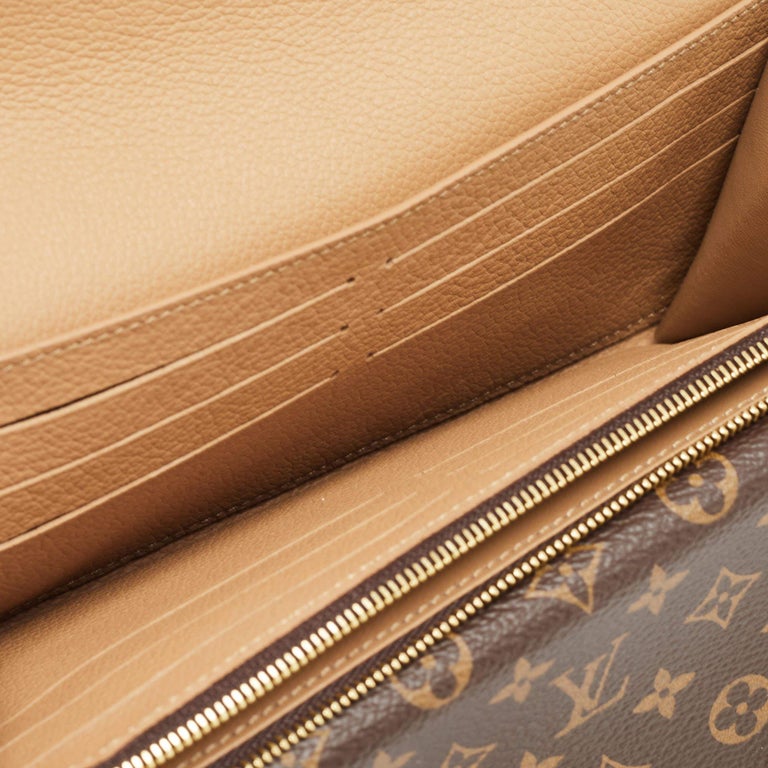 Louis Vuitton Beige Monogram Canvas and Leather Double V Wallet For ...