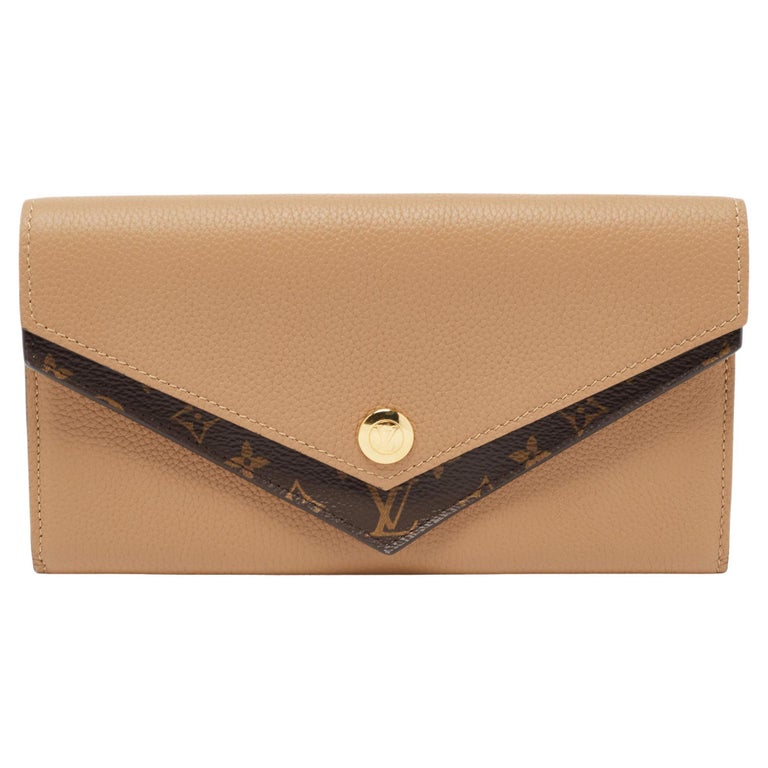 Louis Vuitton Beige Monogram Canvas and Leather Double V Wallet For ...
