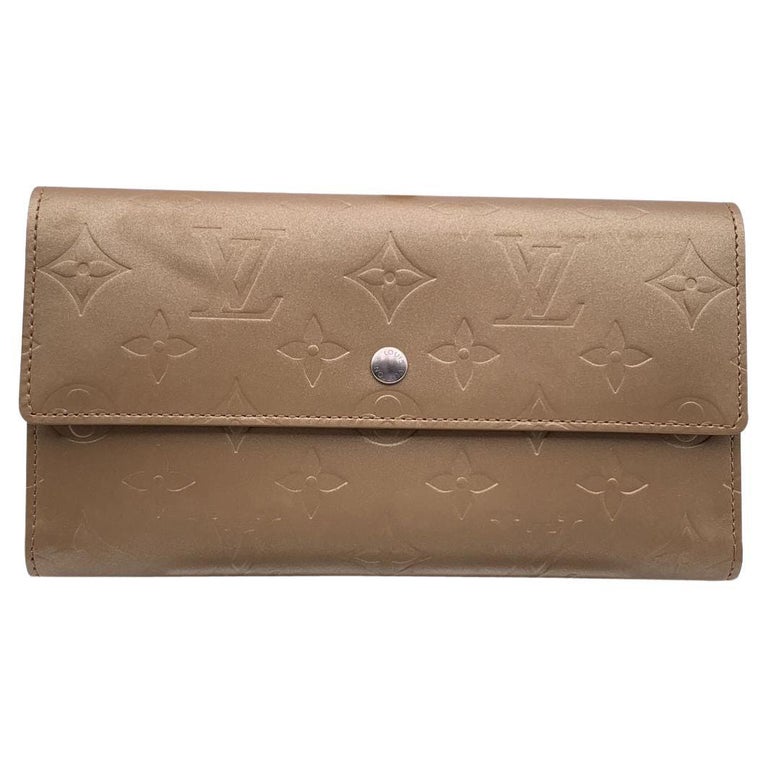 Louis Vuitton Beige Monogram Mat Leather Long International Wallet at ...