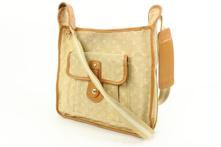 Louis Vuitton Beige Monogram Mini Lin Besace Mary Kate Messenger ...