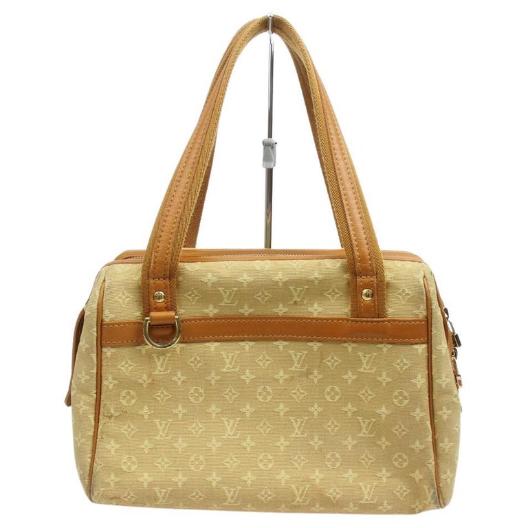 Louis Vuitton Beige Monogram Mini Lin Josephine PM Boston Speedy 858866 ...