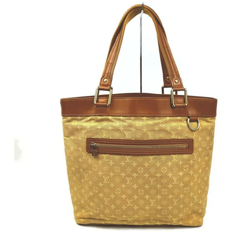 Louis Vuitton Beige Monogram Mini Lin Lucille GM Tote Bag 863049 at 1stDibs