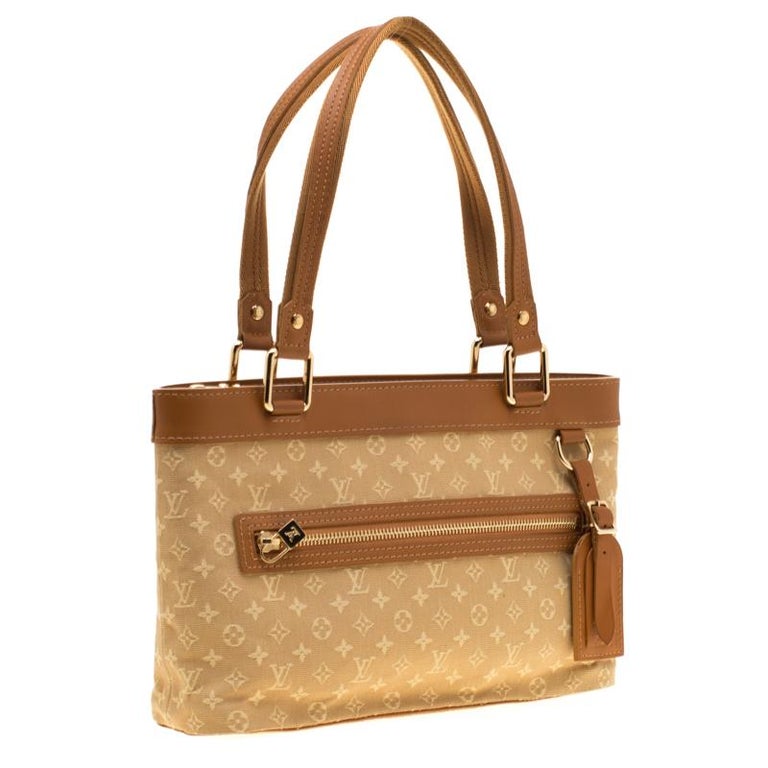 Louis Vuitton Beige Monogram Mini Lin Lucille PM TST Bag For Sale at ...