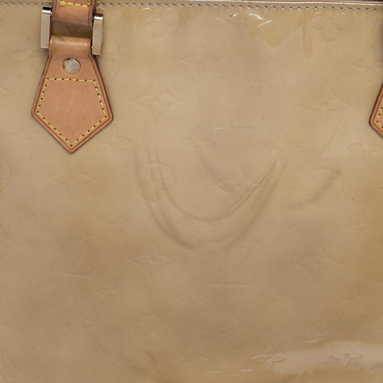 Louis Vuitton Beige Monogram Vernis Houston Bag For Sale at 1stDibs