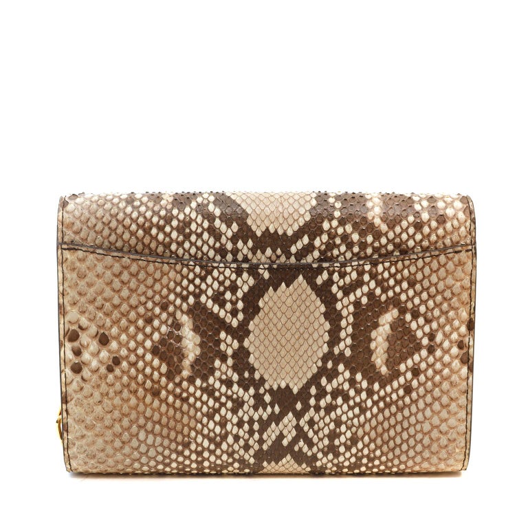 Louis Vuitton Beige Python Louise GM For Sale at 1stDibs