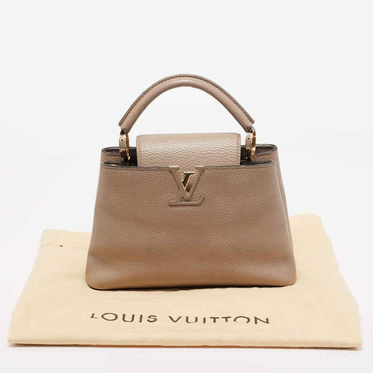 Louis Vuitton Beige Taurillon Leather Capucines BB Bag For Sale at 1stDibs