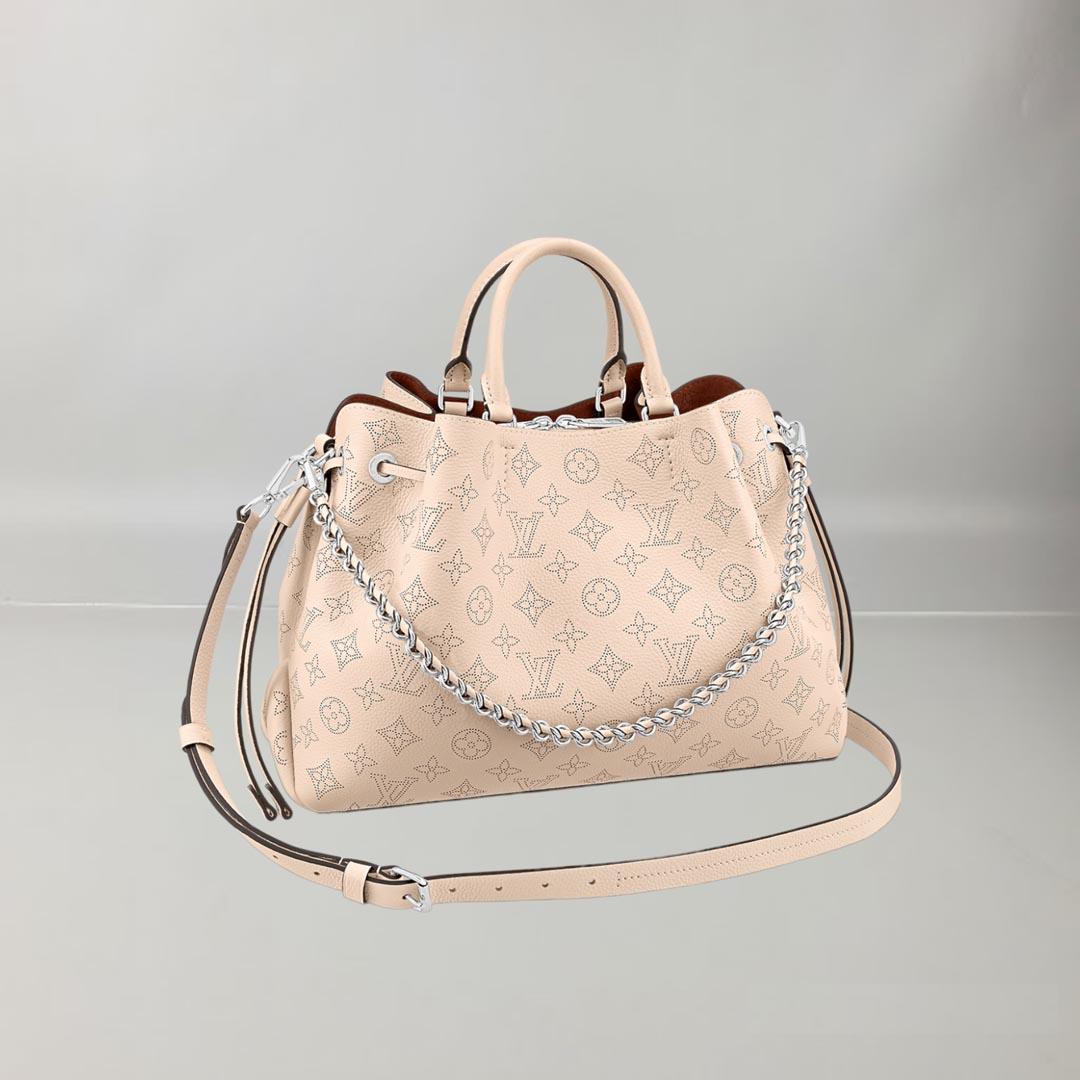 Louis Vuitton Bella tote bag Cream Mahina Perforated Calfskin For Sale ...