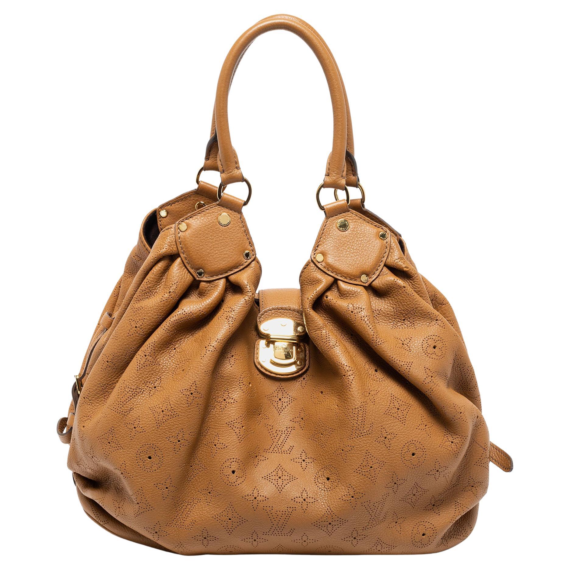 Louis Vuitton Biscuit Monogram Mahina Leather Surya L Bag at 1stDibs ...