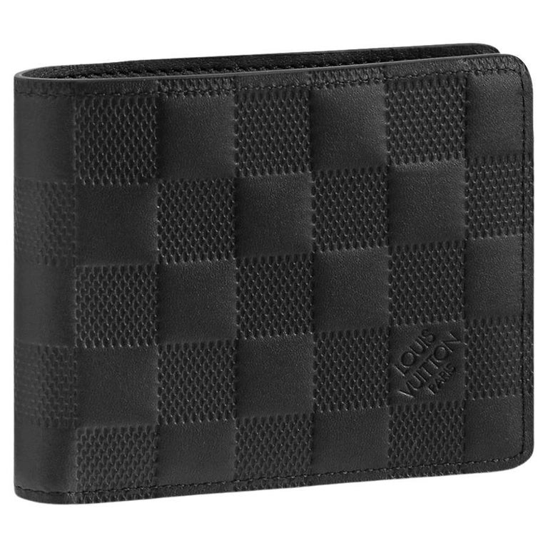 Louis Vuitton Black Damier Infini Leather Slender Wallet For Sale at ...