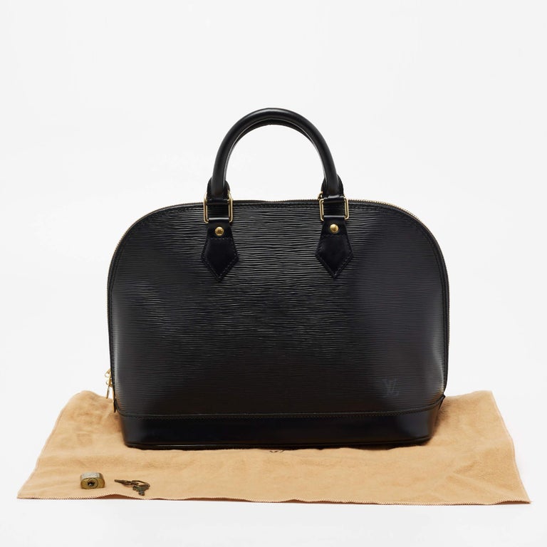 Louis Vuitton Black Epi Leather Alma PM Bag at 1stDibs