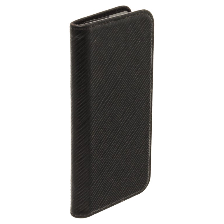 Louis Vuitton Black Epi Leather iPhone X Folio Case For Sale at 1stDibs