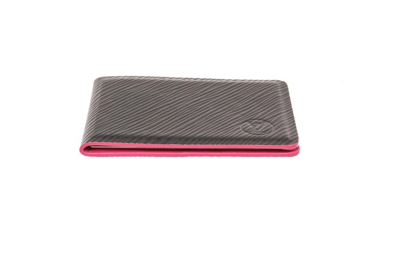 Louis Vuitton Black Epi Leather Mirror Compact Wallet For Sale at 1stDibs